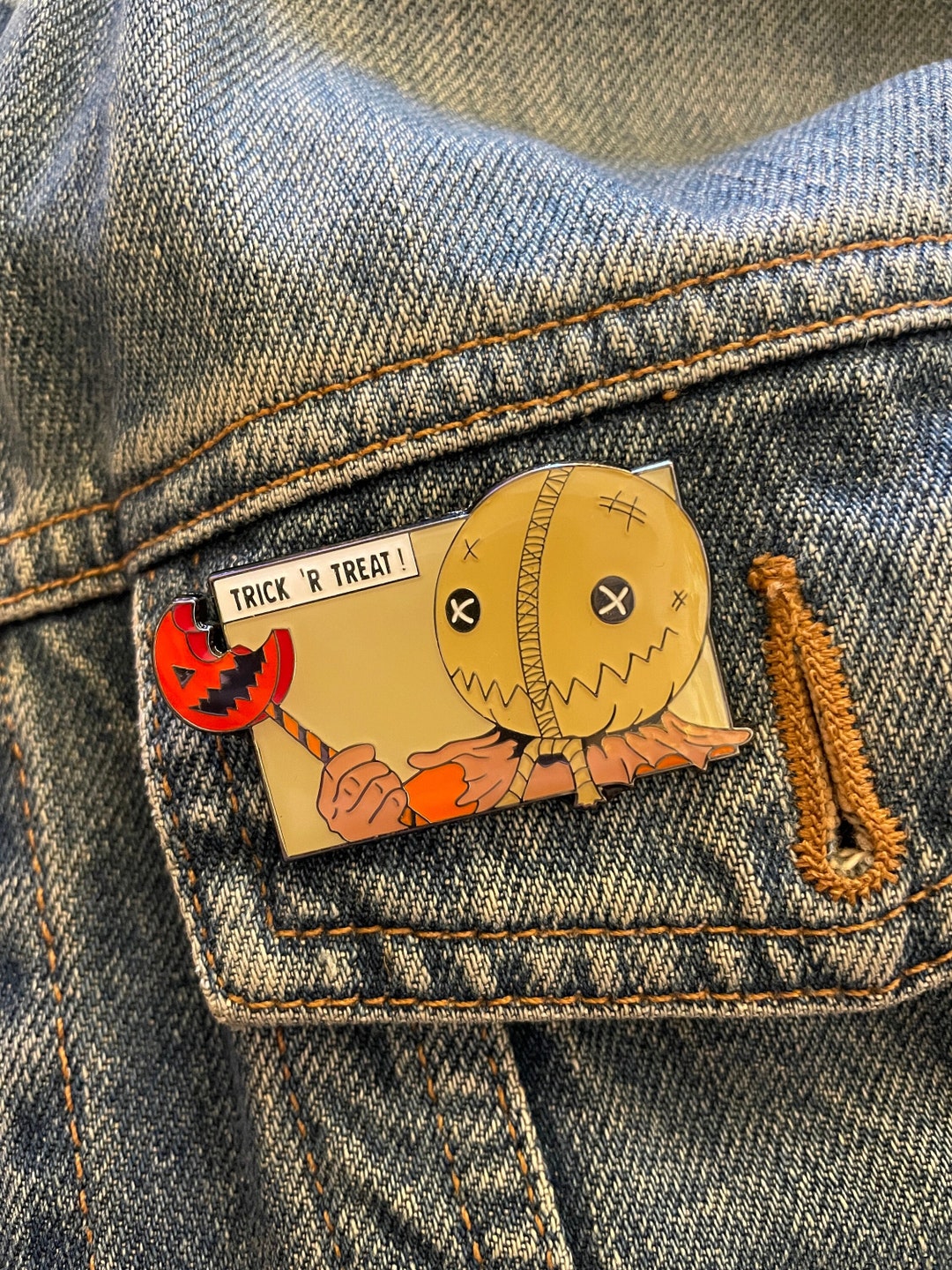 Trick 'R Treat Sam Comic Strip Pin - Etsy