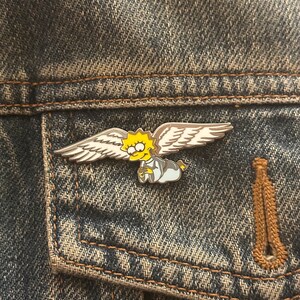 The Simpsons Inspired Lisa Simpson Christmas Manger Angel Hard Enamel ...