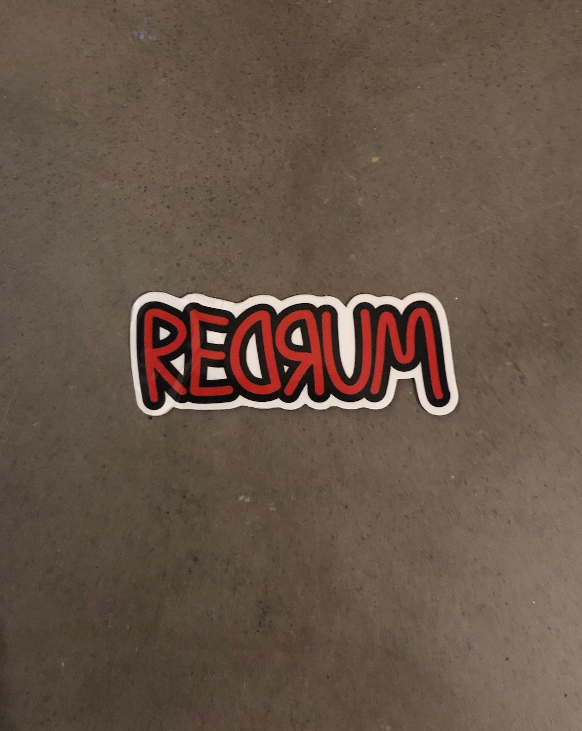 REDRUM Translucent Vinyl Sticker | Etsy