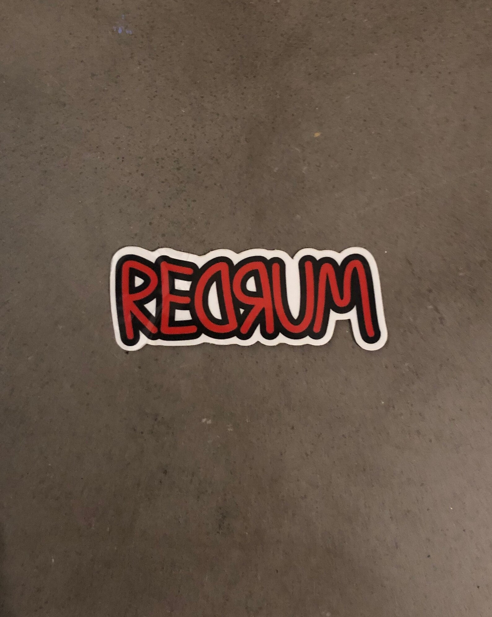 REDRUM Translucent Vinyl Sticker - Etsy