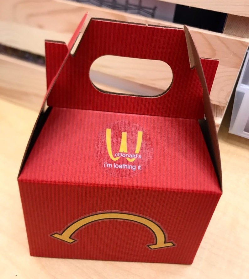 Wcdonald's "unhappy Meal” Gift Box - Etsy
