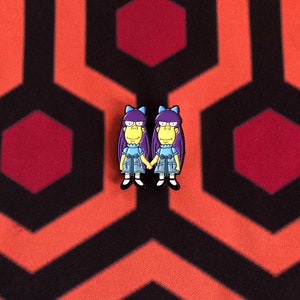 The Simpsons X the Shining Grady Twins Mashup Pin - Etsy