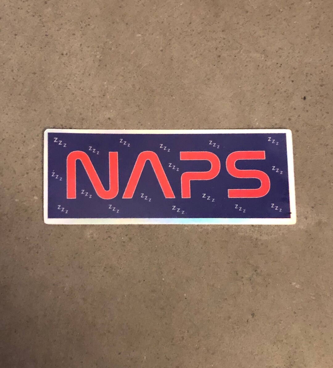 NAPS NASA Parody Holographic Sticker - Etsy