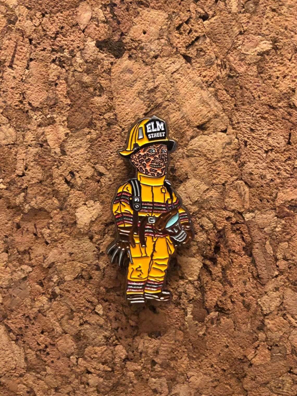 Fireman Fred Soft Enamel Pin - Etsy