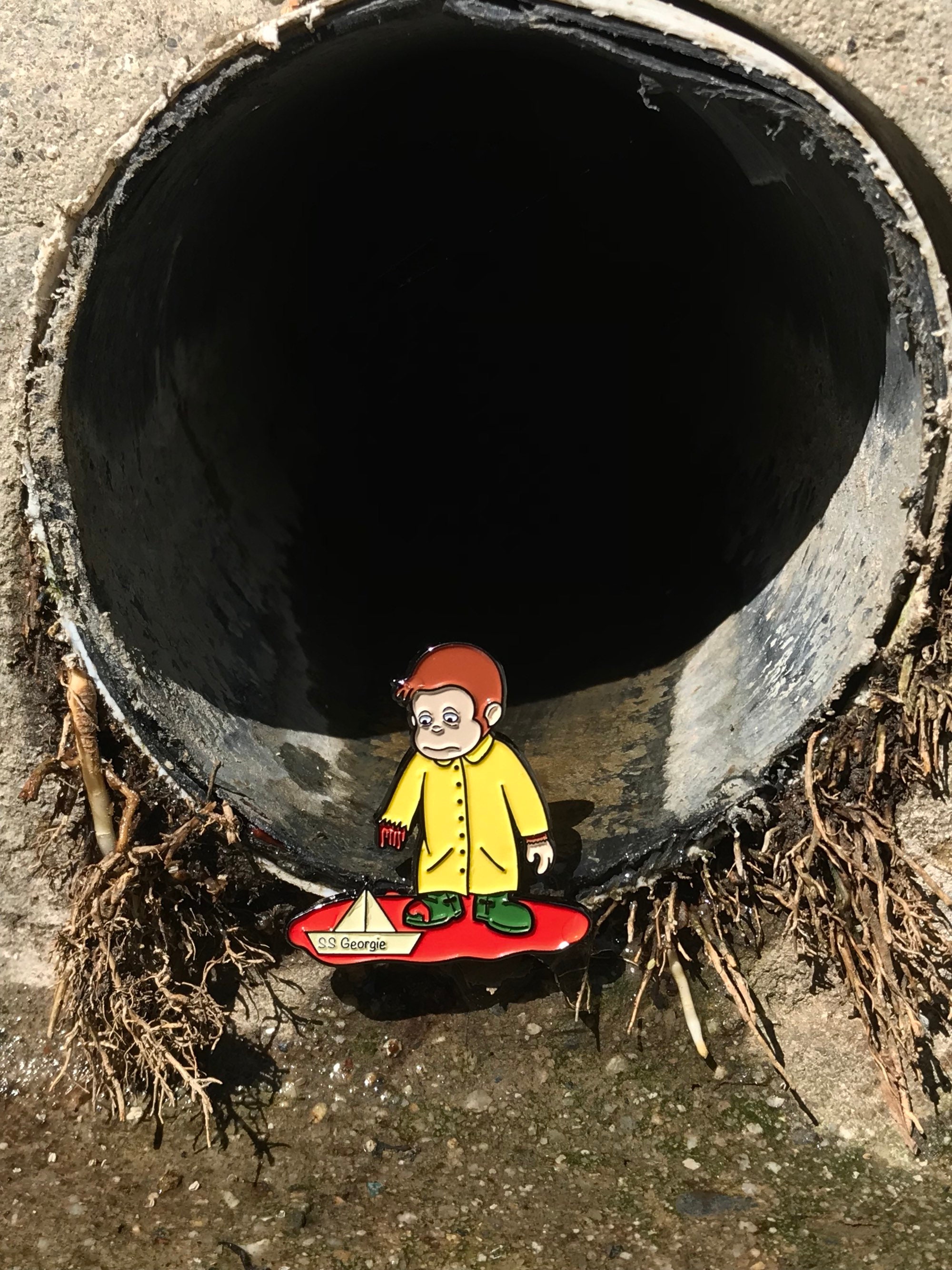 IT Themed Curious Georgie Soft Enamel Pin | Etsy