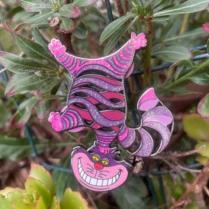 Alice in Wonderland's Cheshire Cat Head Stand Pin hard Enamel/glitter ...