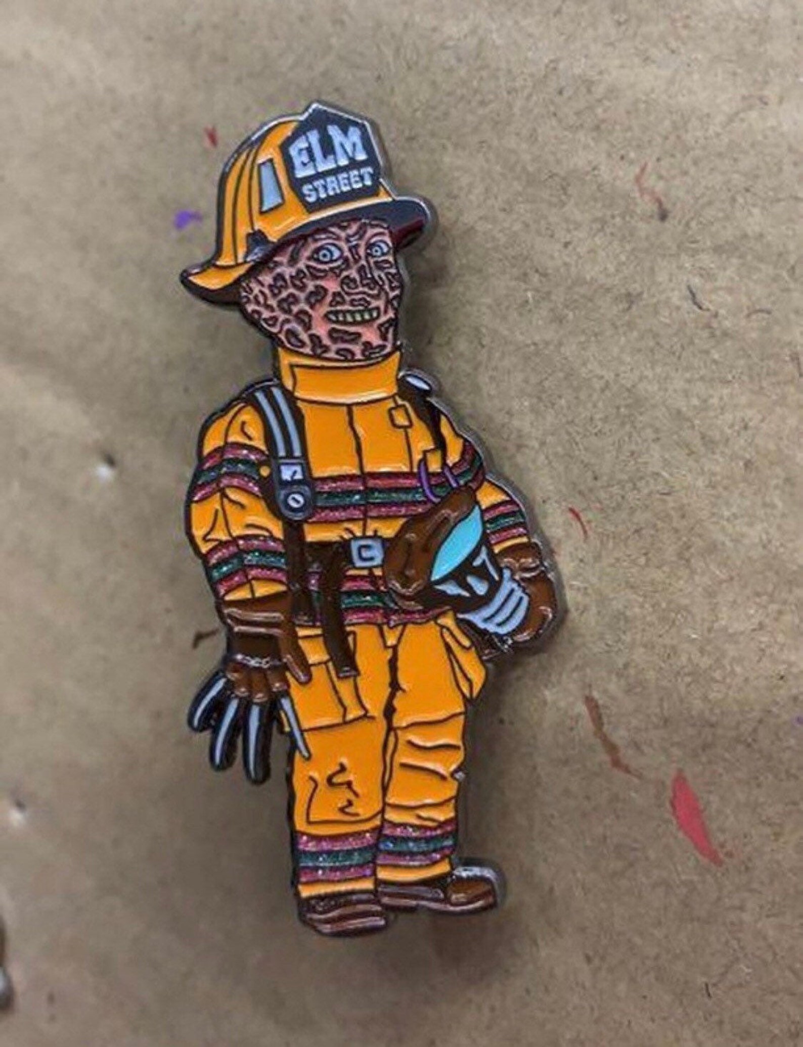 Fireman Fred Soft Enamel Pin - Etsy