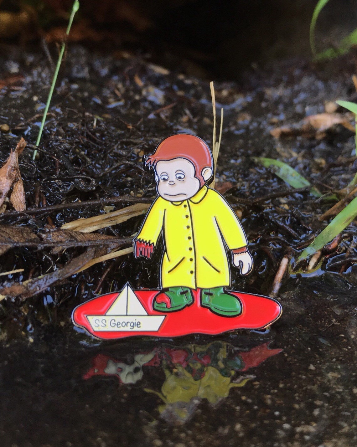 IT Themed Curious Georgie Soft Enamel Pin | Etsy