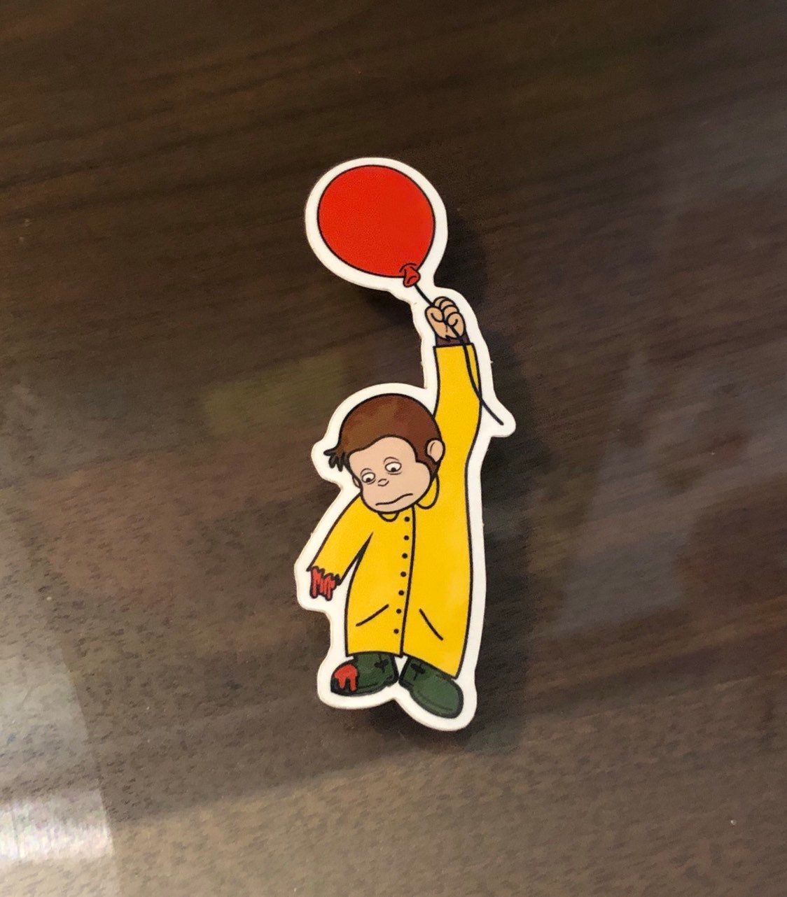 Curious Georgie 2.0 Mashup Sticker | Etsy