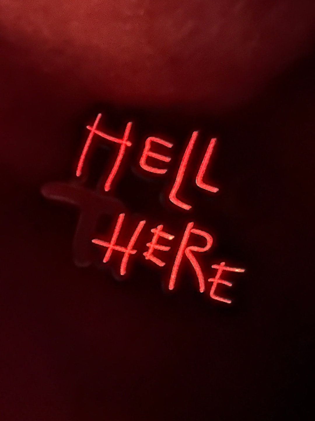 Catwoman Inspired Hello There X Hell Here Glow in the Dark Enamel Pin ...