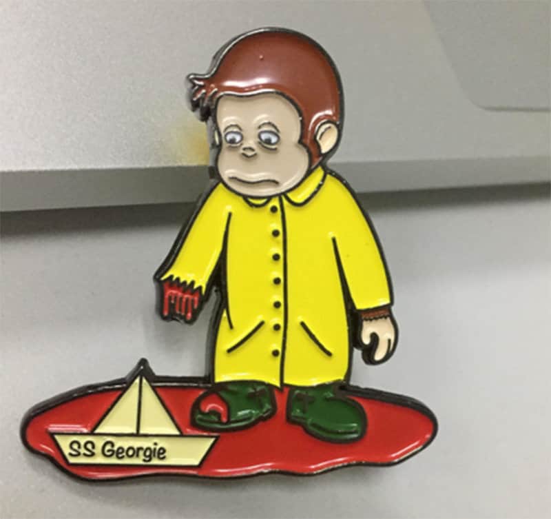 IT Themed Curious Georgie Soft Enamel Pin | Etsy