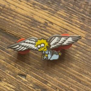 The Simpsons Inspired Lisa Simpson Christmas Manger Angel Hard Enamel ...