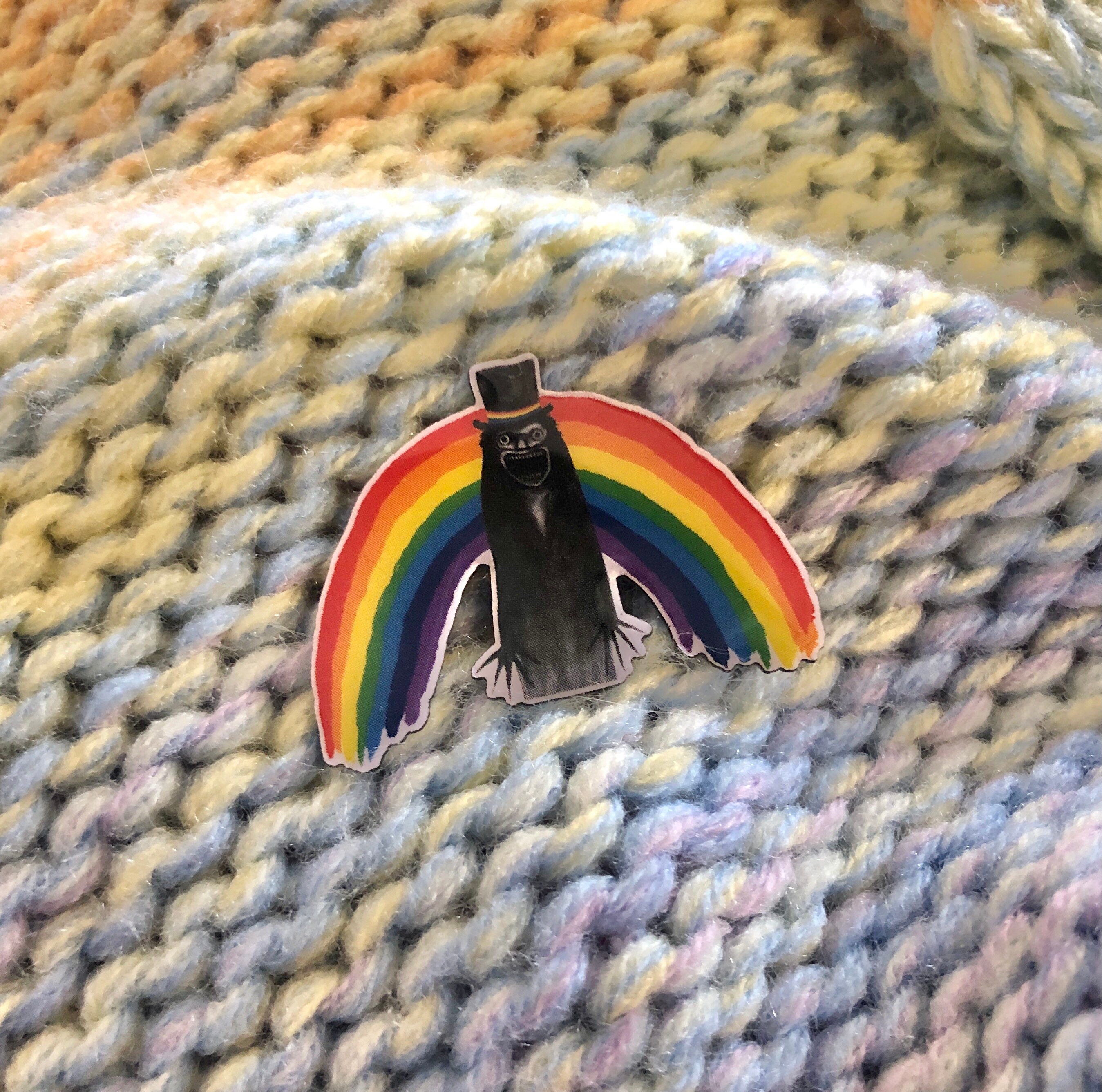 Babadook Rainbow PRIDE Pin - Etsy