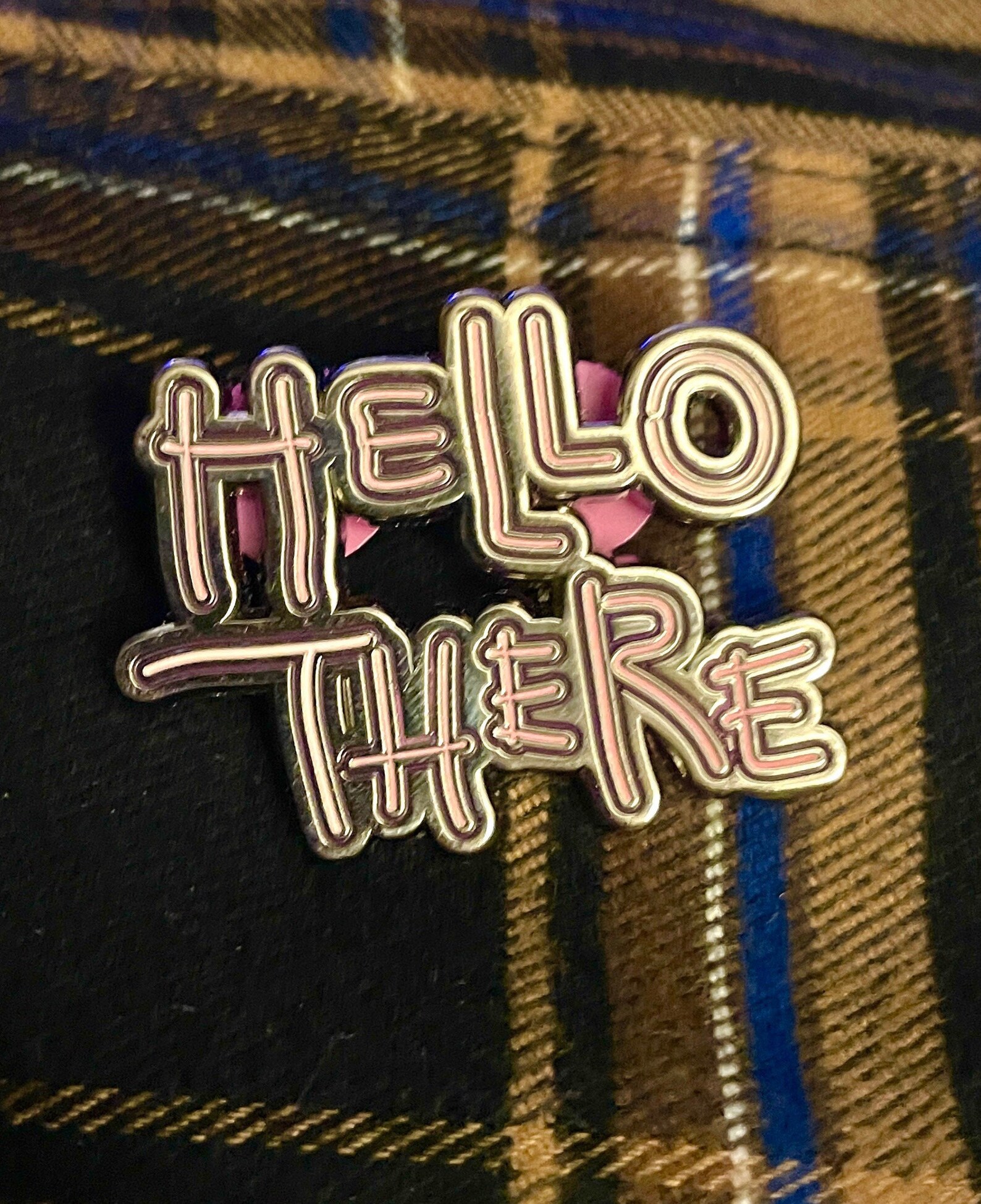 Catwoman Inspired Hello There X Hell Here Glow in the Dark Enamel Pin ...