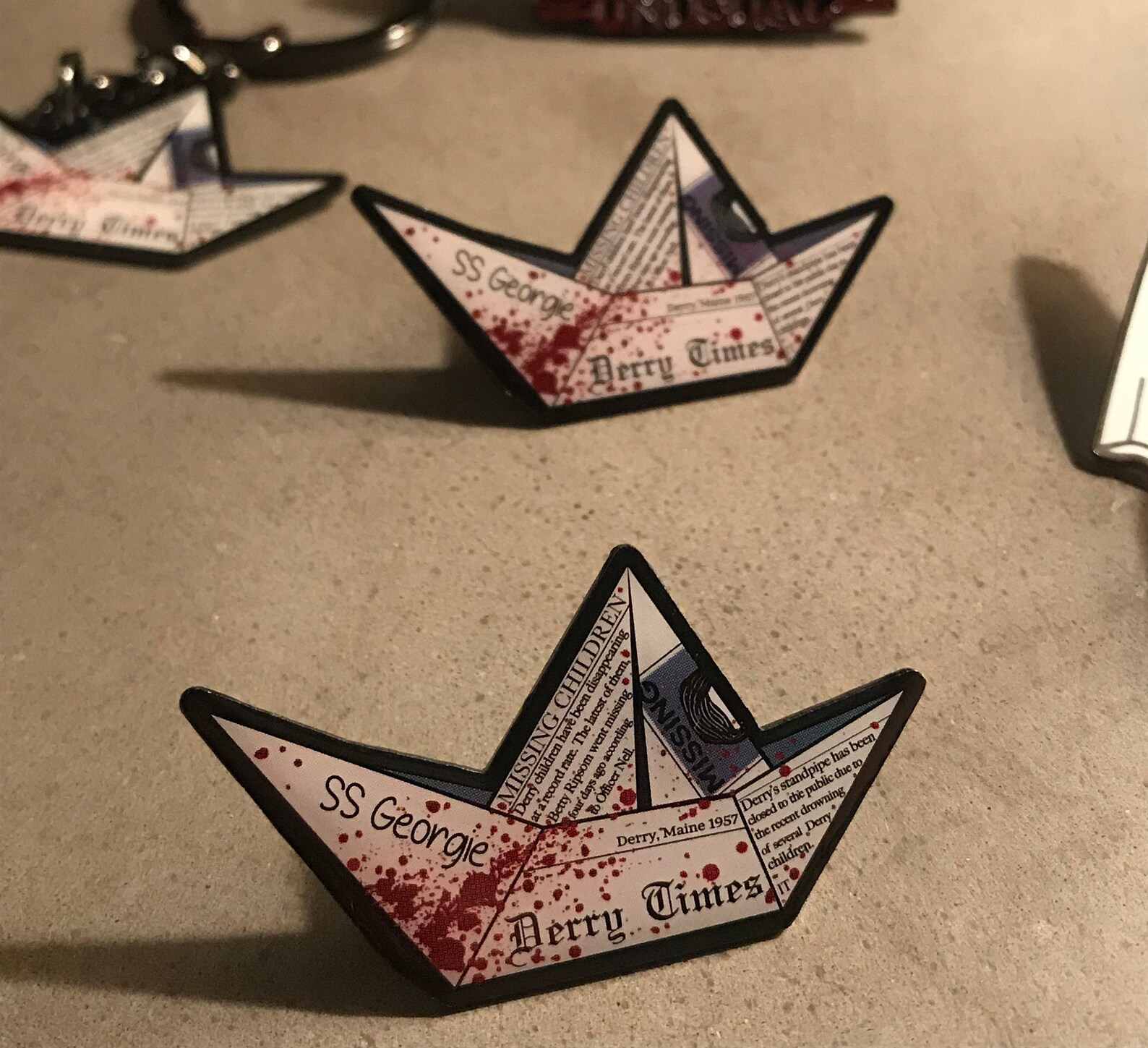 S.S. Georgie Blood Spattered Lapel Pin | Etsy
