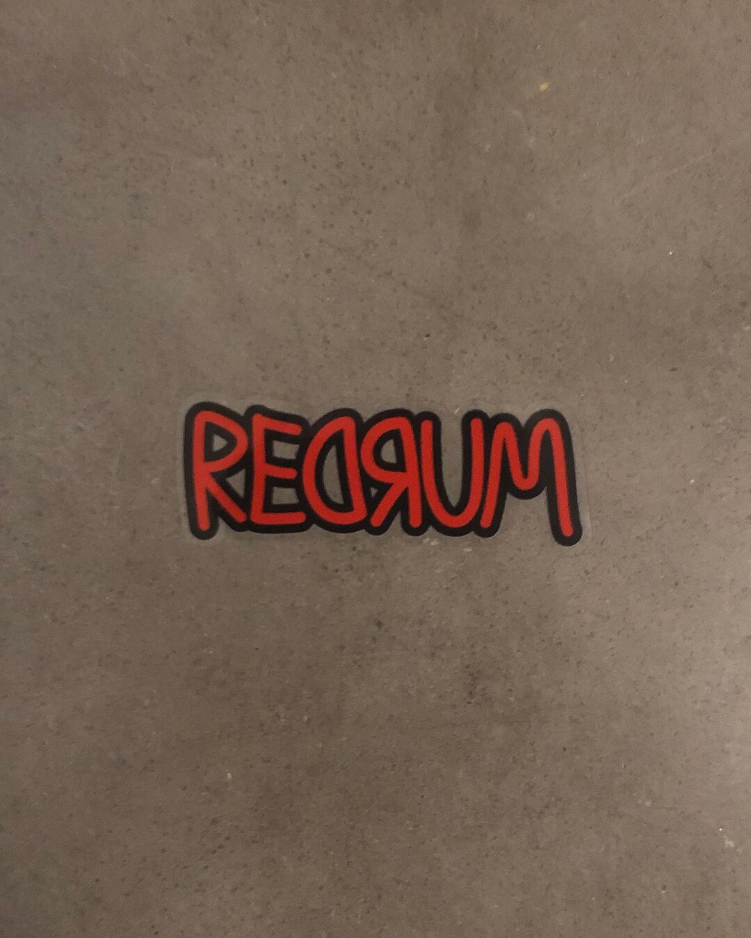REDRUM Translucent Vinyl Sticker - Etsy
