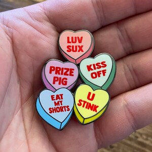 The Simpsons Inspired "vandalized" Sweetheart Valentine Candy Hearts ...