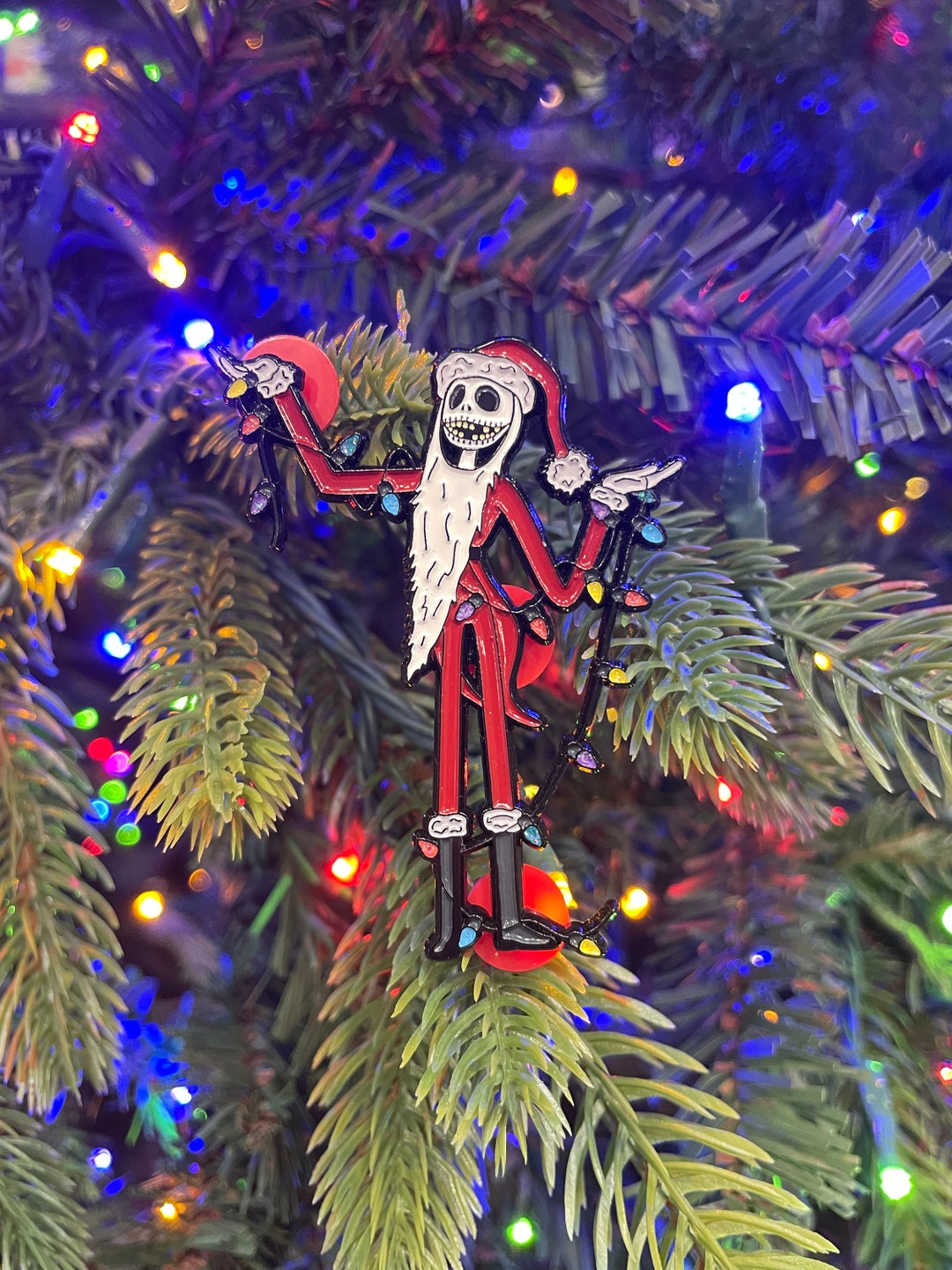 Jack Skellington Santa Pin - Etsy