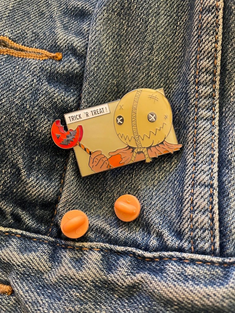 Trick 'R Treat Sam Comic Strip Pin - Etsy