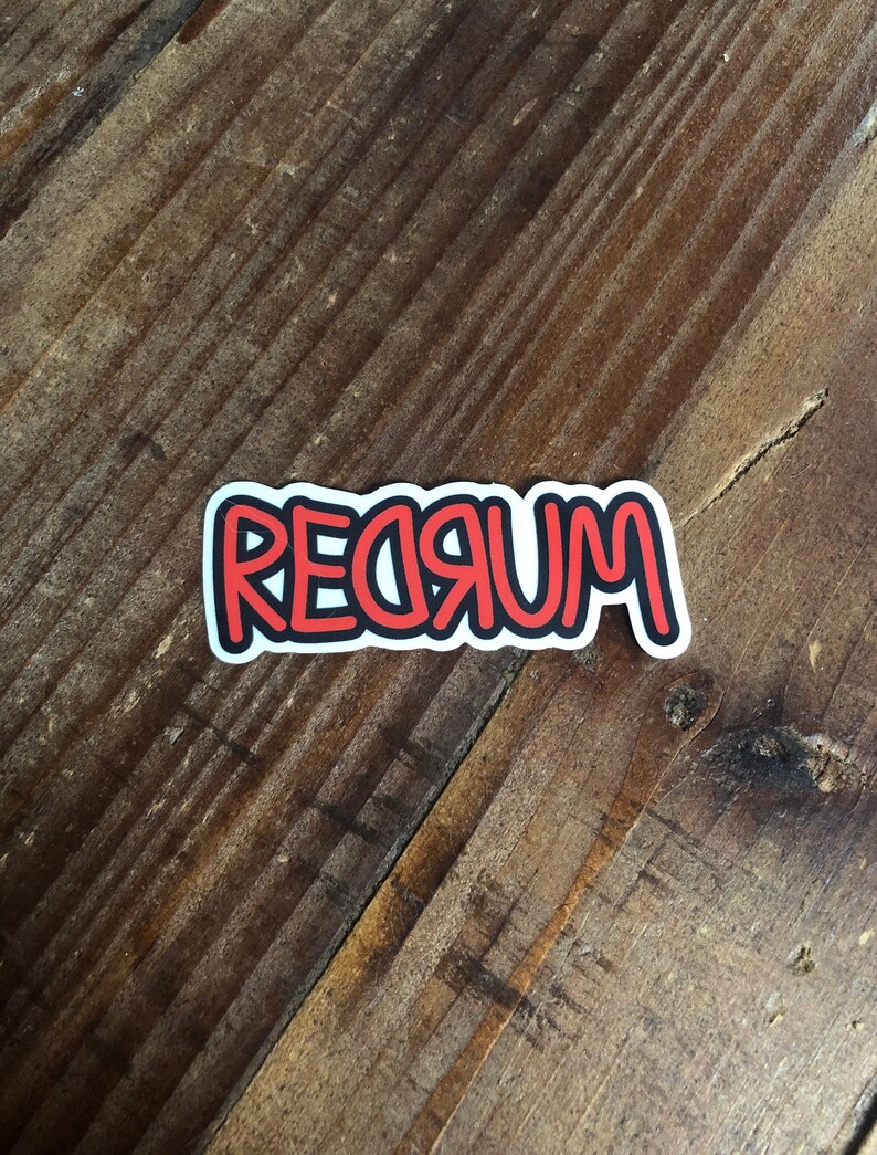 REDRUM Translucent Vinyl Sticker - Etsy
