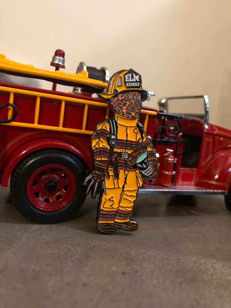 Fireman Fred Soft Enamel Pin - Etsy