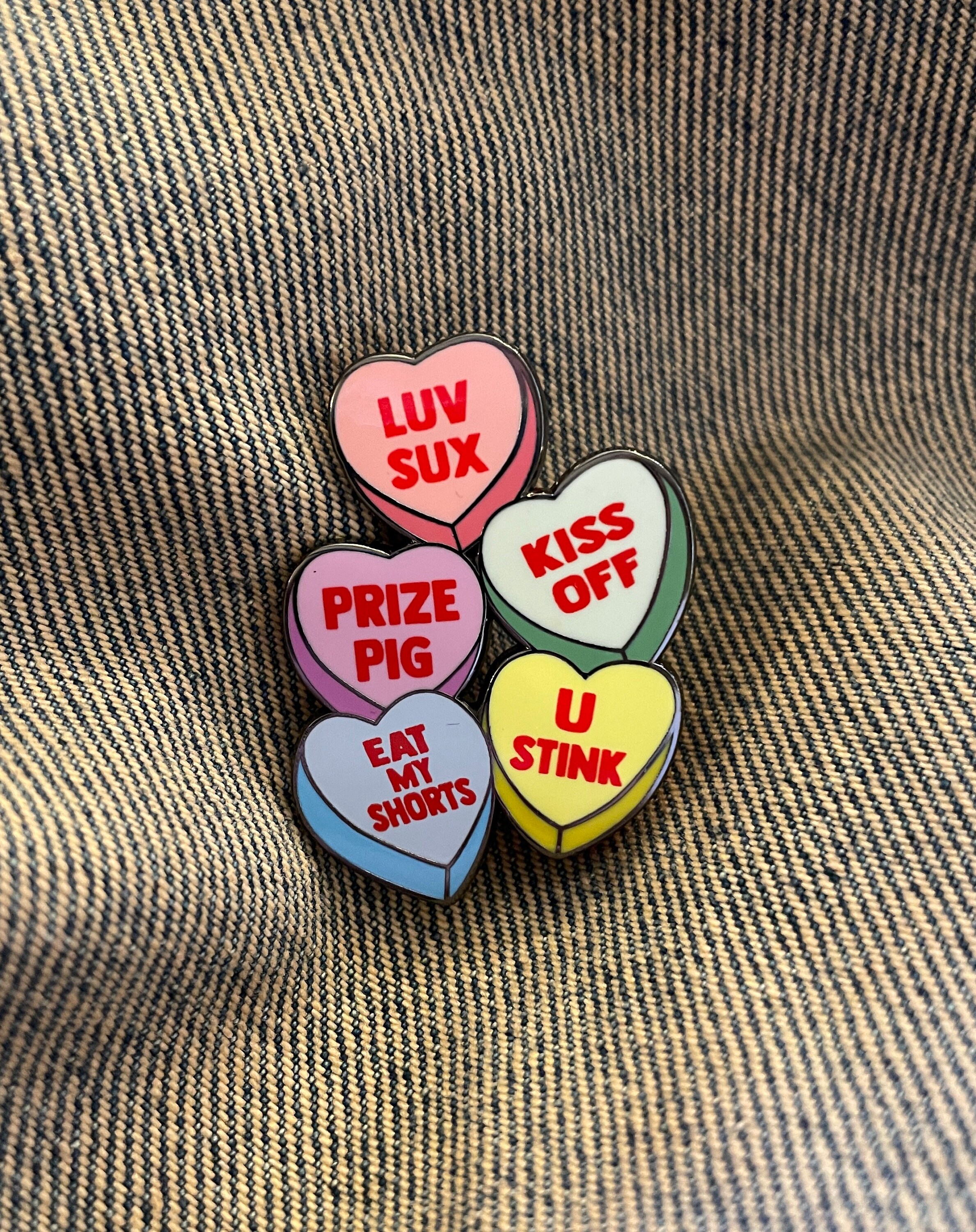 The Simpsons Inspired "vandalized" Sweetheart Valentine Candy Hearts ...
