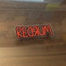 REDRUM Translucent Vinyl Sticker - Etsy