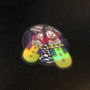 IT Funhouse Clowns Holographic Sticker - Etsy