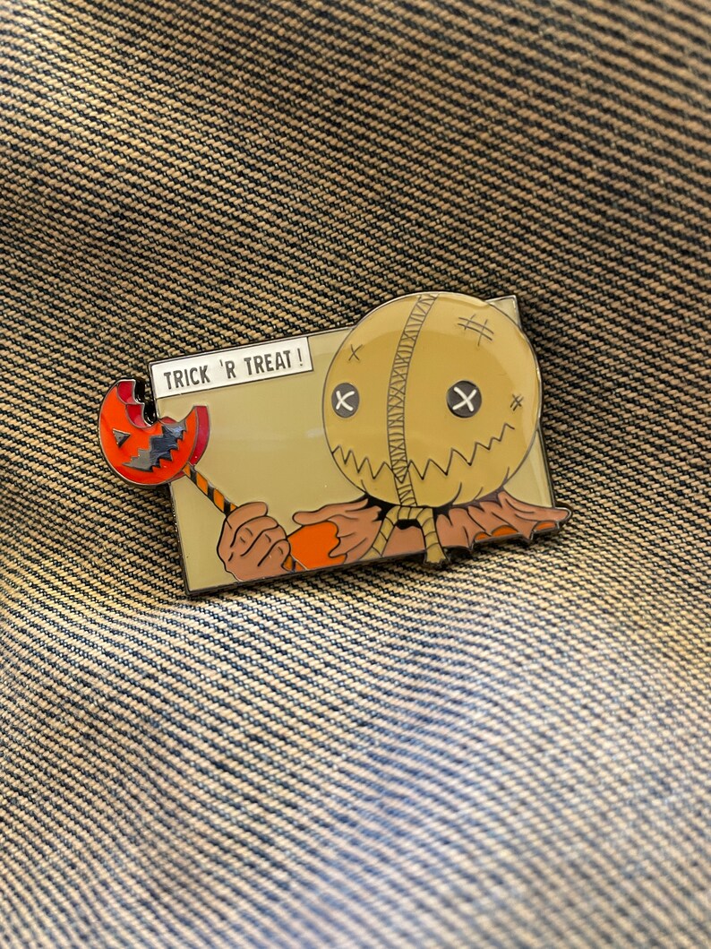 Trick 'R Treat Sam Comic Strip Pin - Etsy