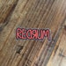 REDRUM Translucent Vinyl Sticker - Etsy