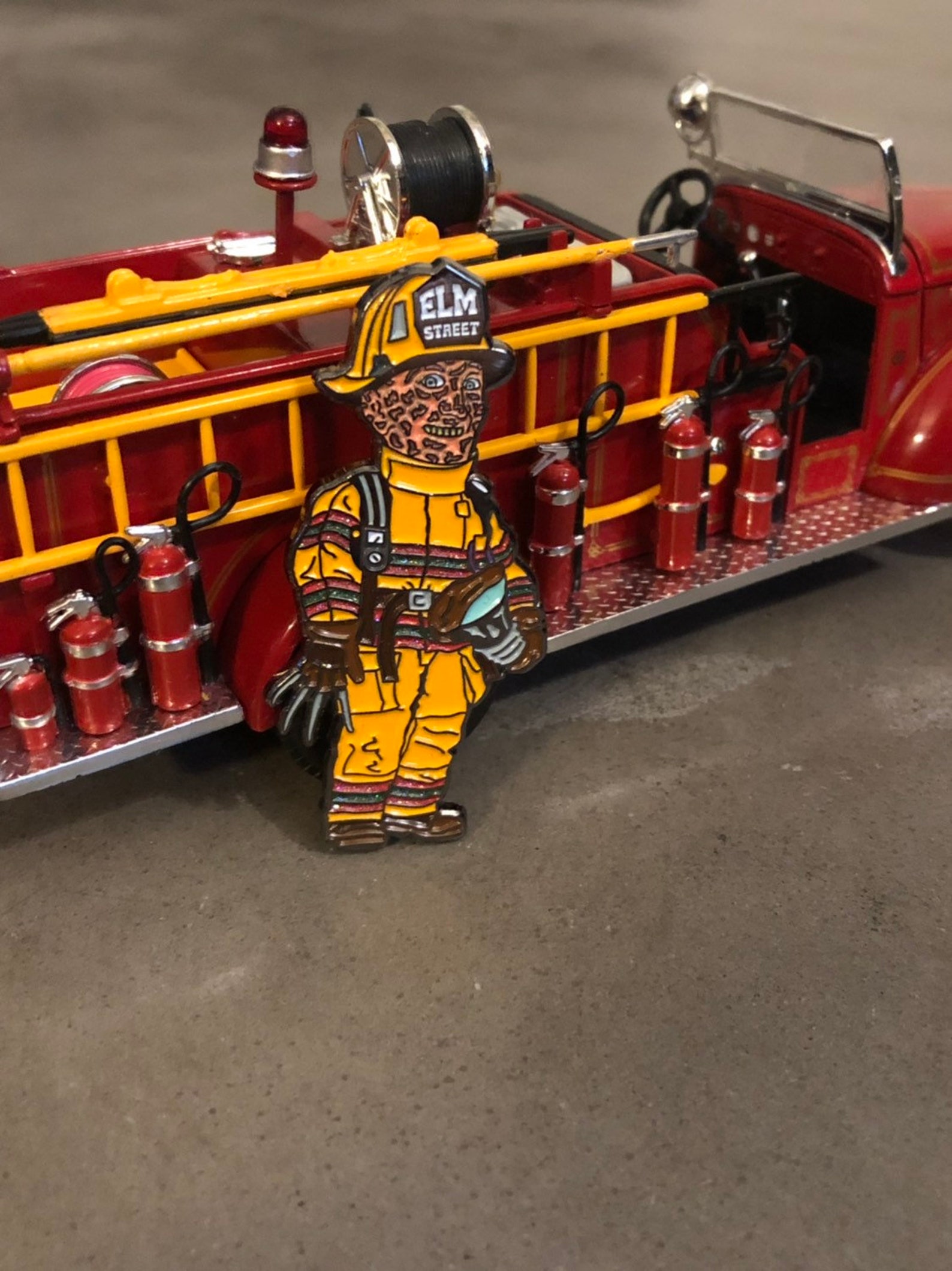 Fireman Fred Soft Enamel Pin - Etsy