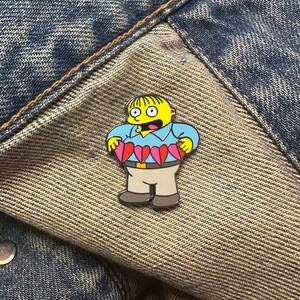 The Simpsons Inspired Ralph Wiggum Valentines Day Enamel Pin - Etsy