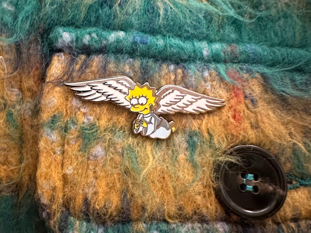 The Simpsons Inspired Lisa Simpson Christmas Manger Angel Hard Enamel ...