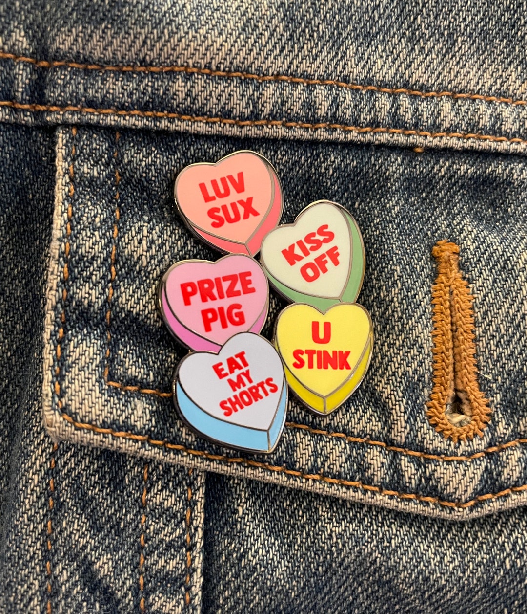 The Simpsons Inspired "vandalized" Sweetheart Valentine Candy Hearts ...