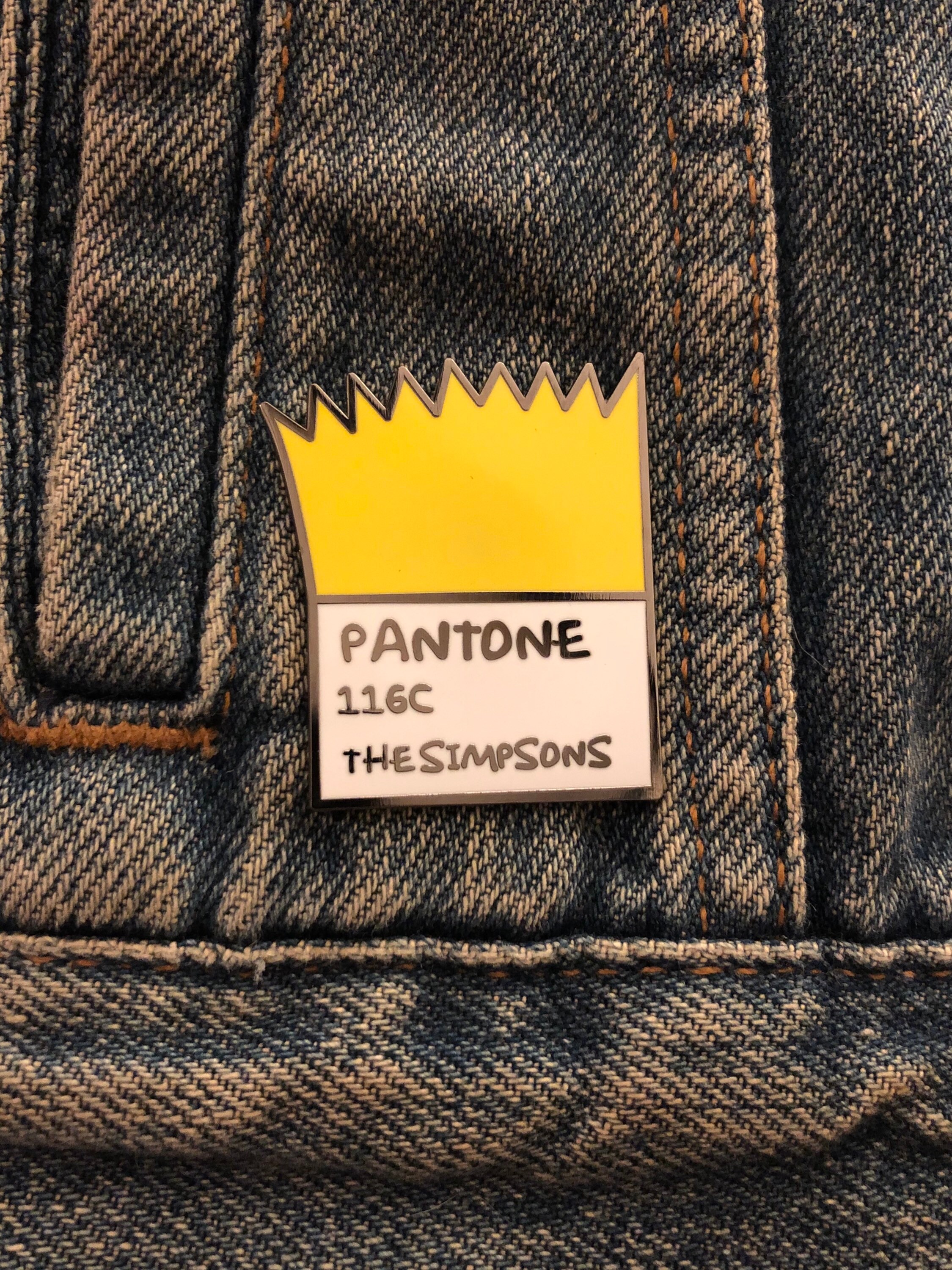 Bart Simpson X Pantone Mashup Pin - Etsy