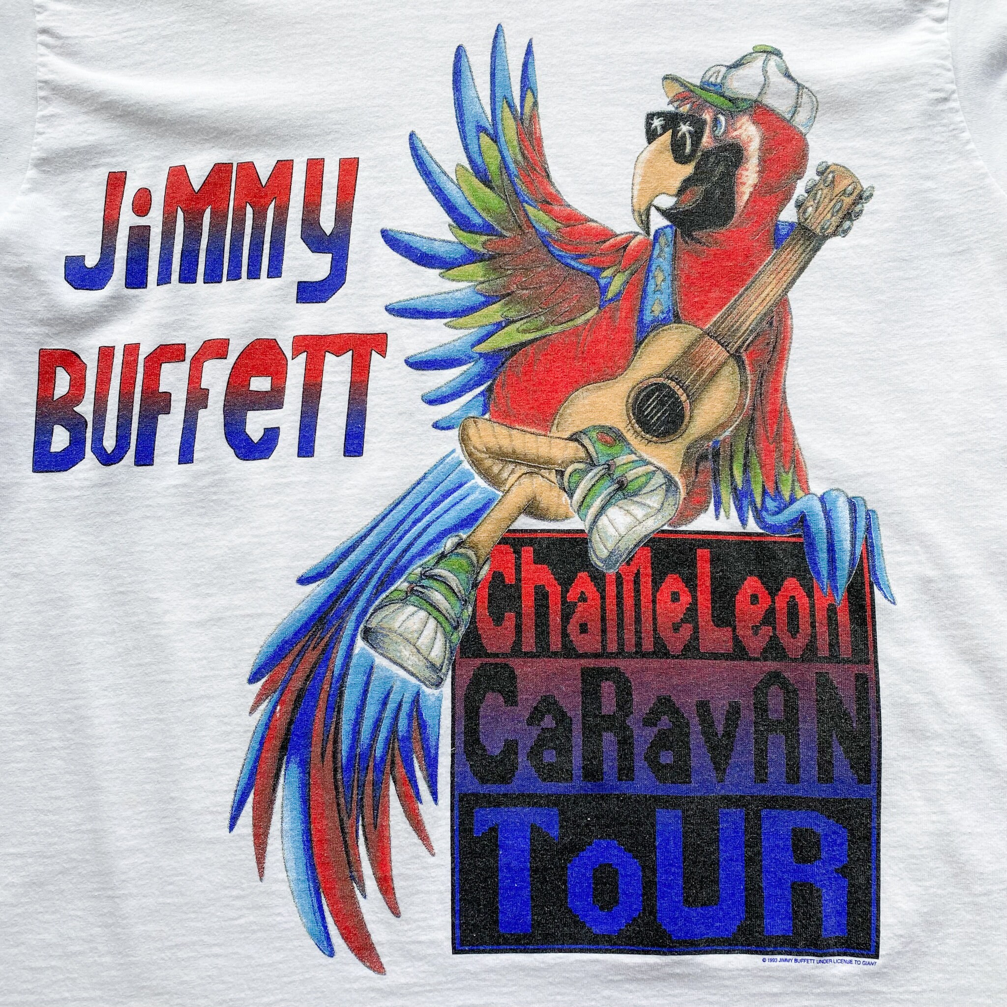 90s Jimmy Buffett Cameleon Caravan Tour T-Shirt. Vintage 1993 Jimmy ...