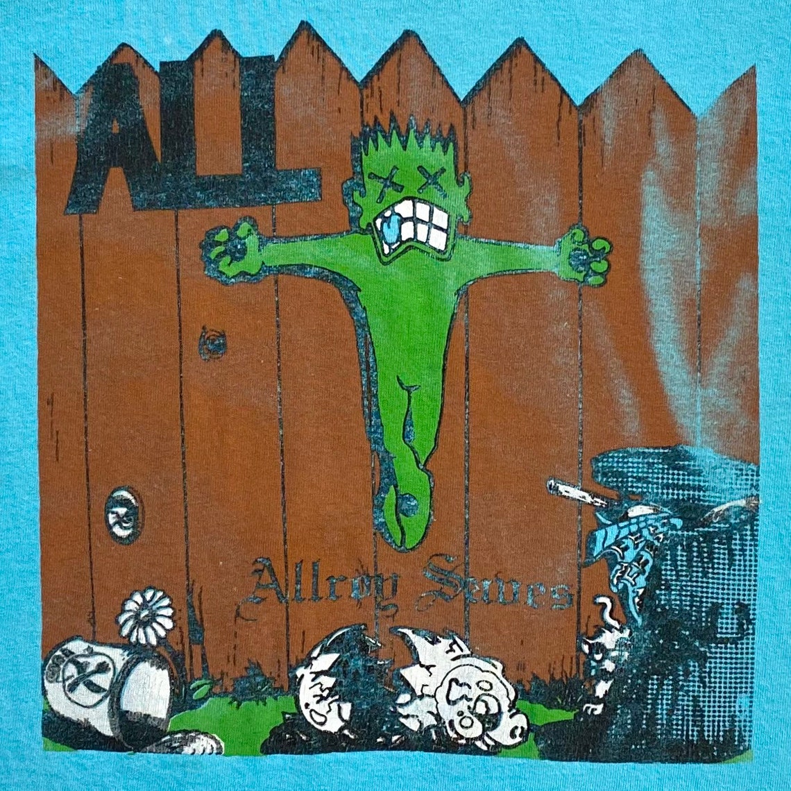 90s ALL Allroy Saves Tour T-shirt. Vintage 1990 Descendants - Etsy