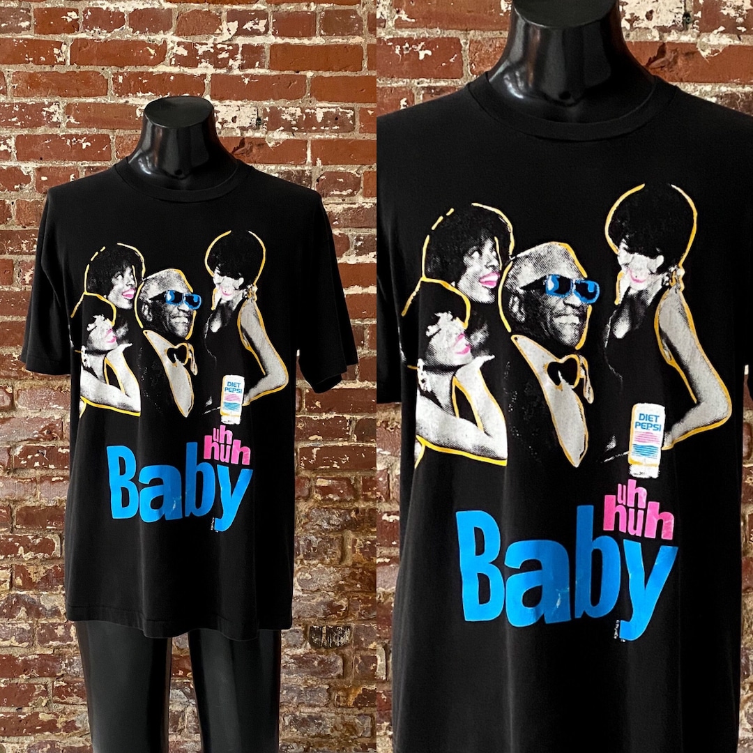 90s Ray Charles Uh Huh Baby Diet Pepsi Promo T-shirt. Vintage 1990s ...