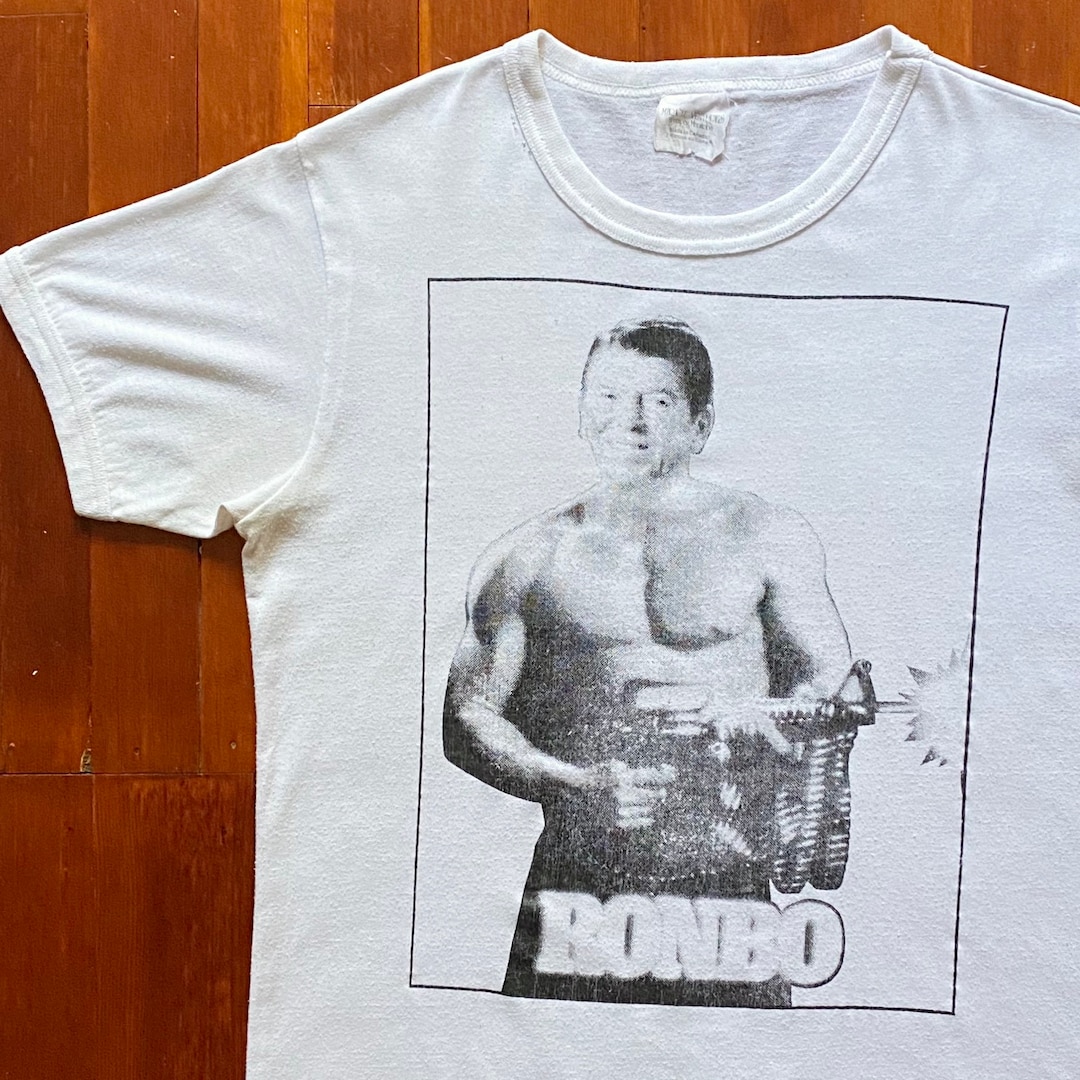 80s RONBO Ronald Reagan Rambo T-shirt. Vintage Single Stitch 1980s ...