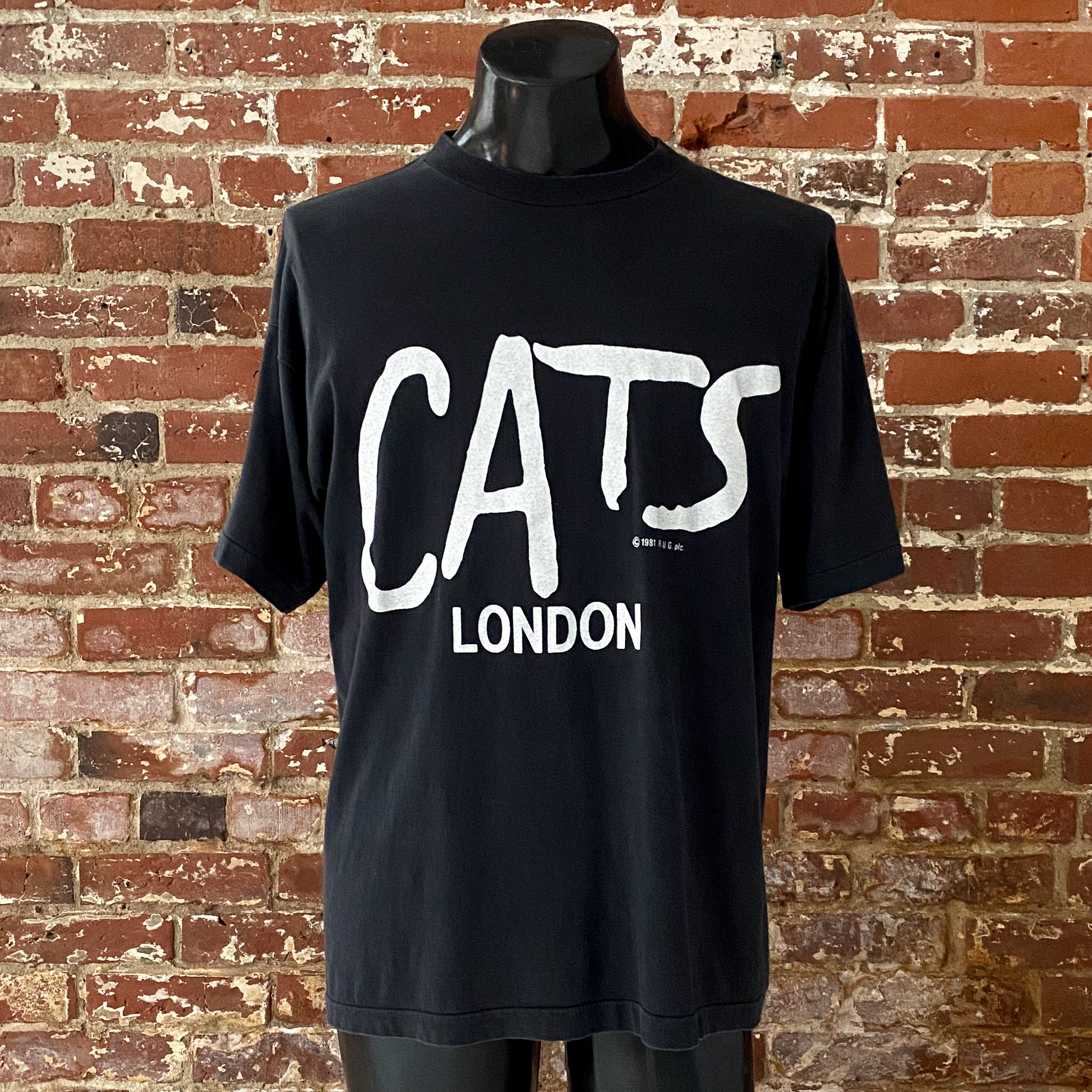 80s Cats London Musical Promo T-Shirt. Vintage 1980s Cats London ...