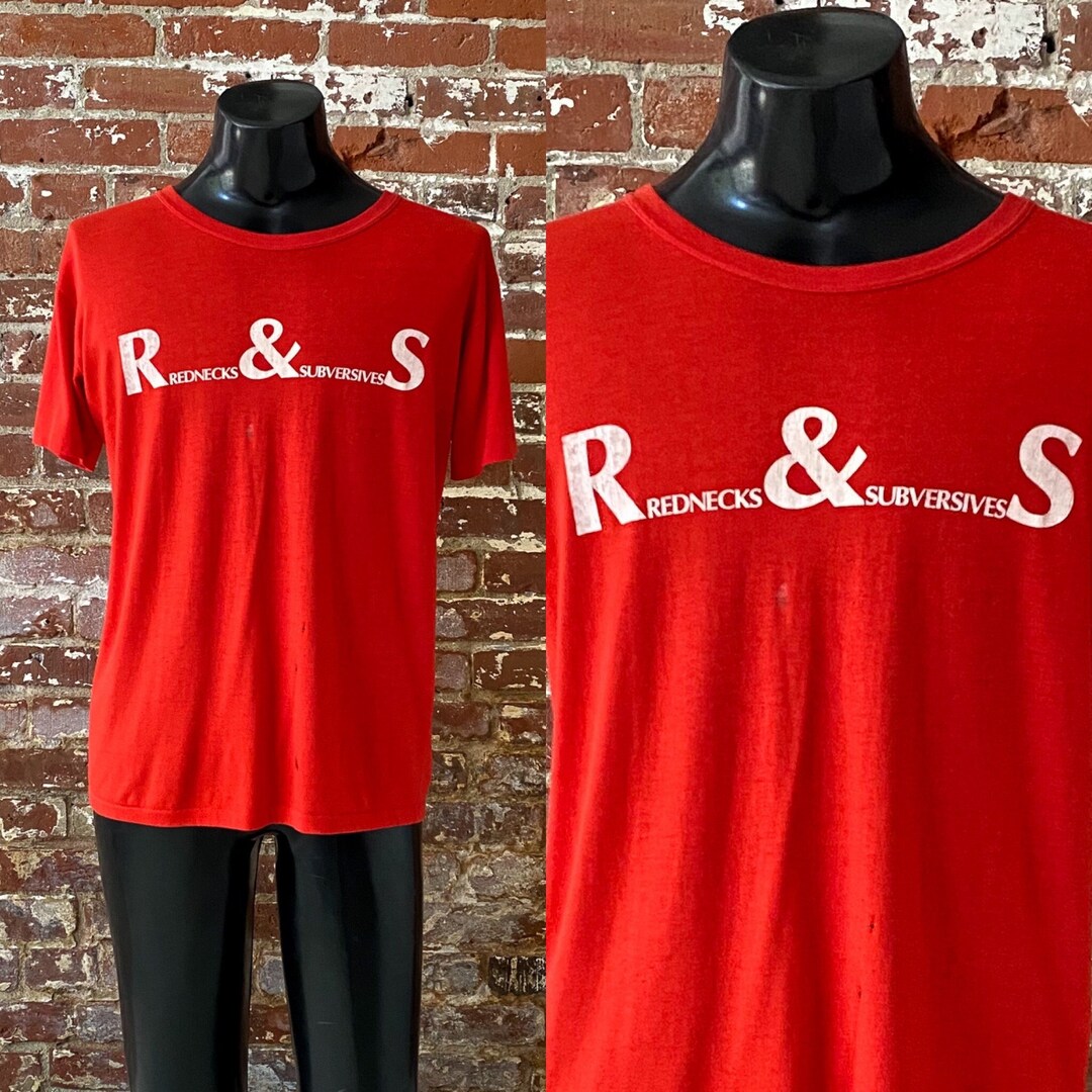 80s Rednecks & Subversives Graphic T-shirt. Vintage 1980s - Etsy