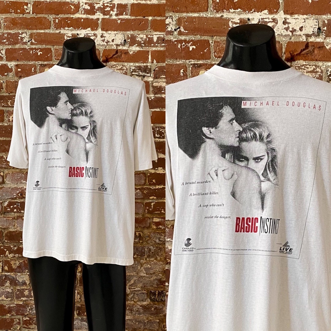 90s Basic Instinct Movie Promo T-shirt. Vintage 1992 Basic Instinct ...