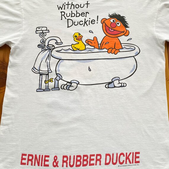 90s Sesame Street Ernie Rubber Duckie T-Shirt. Vintag… - Gem