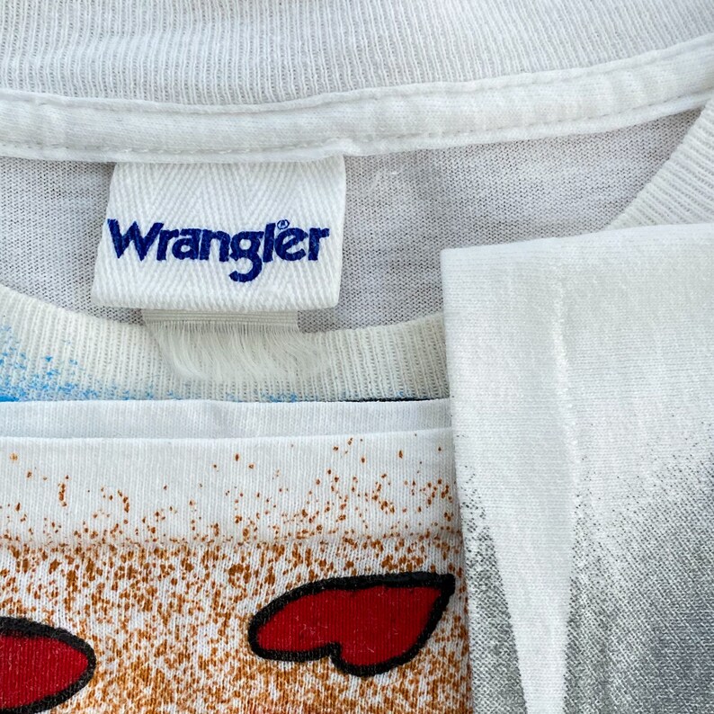 90s Wrangler Cowboy Fast Draw Gunfight All Over Print T-shirt. - Etsy