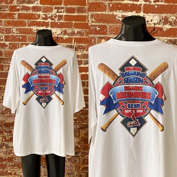 90s Mark Mcgwire Record Breaking Season 62HR T-Shirt.… - Gem
