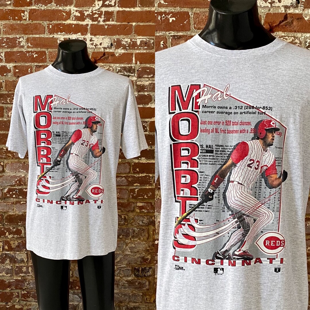 90s Hal Morris Baseball Stats MLB Baseball T-shirt. Vintage 1993 Hal ...