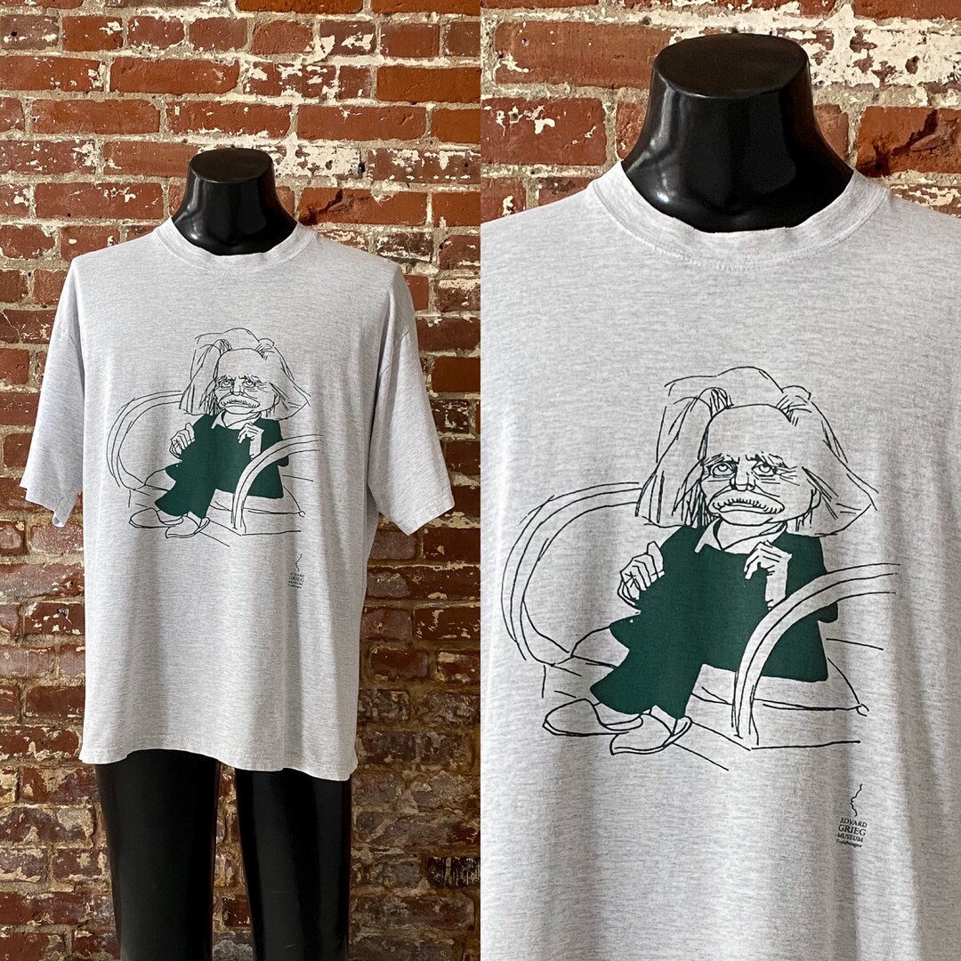 90s Edvard Grieg Museum Troldhaugen Souvenir T-shirt. Vintage 1990s ...