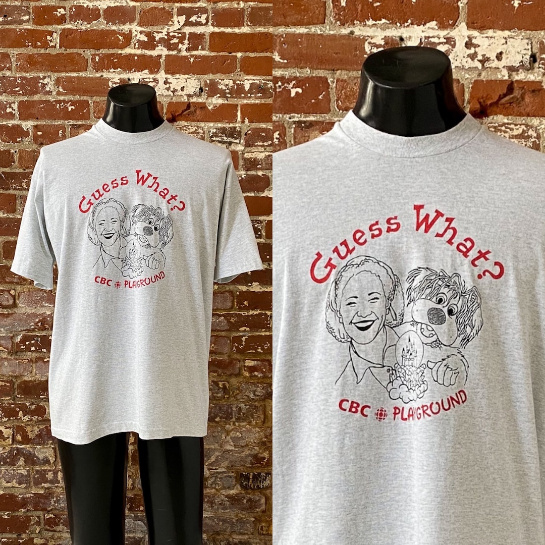 90s Guess What? CBC Playground Kids TV T-shirt. Vintage 1990s Cbc ...