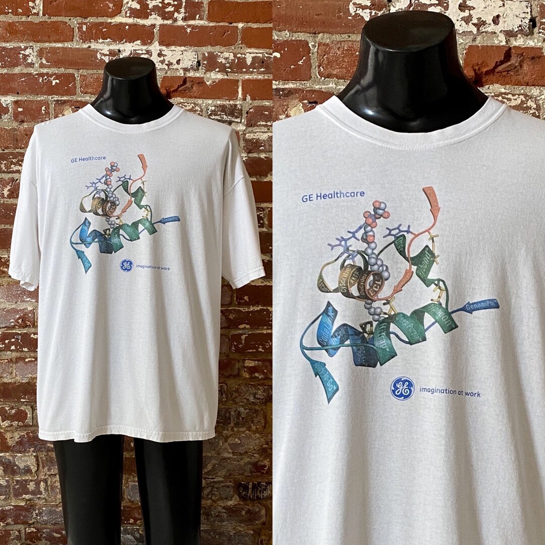00s GE Healthcare Biotech Promo T-shirt. Vintage Y2K 2000s GE ...