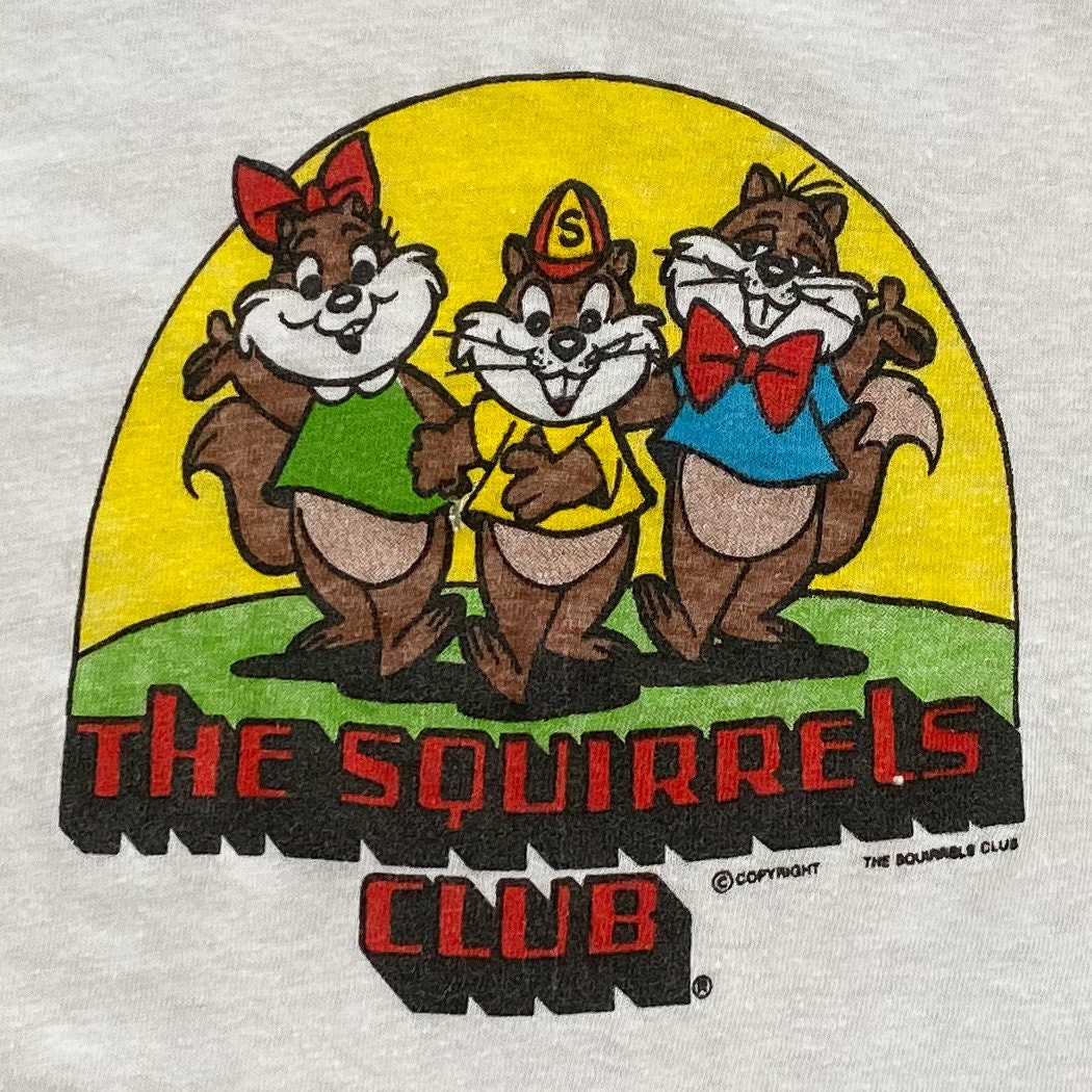 70s the Squirrels Club Graphic T-shirt. 1970s the Squirrels - Etsy